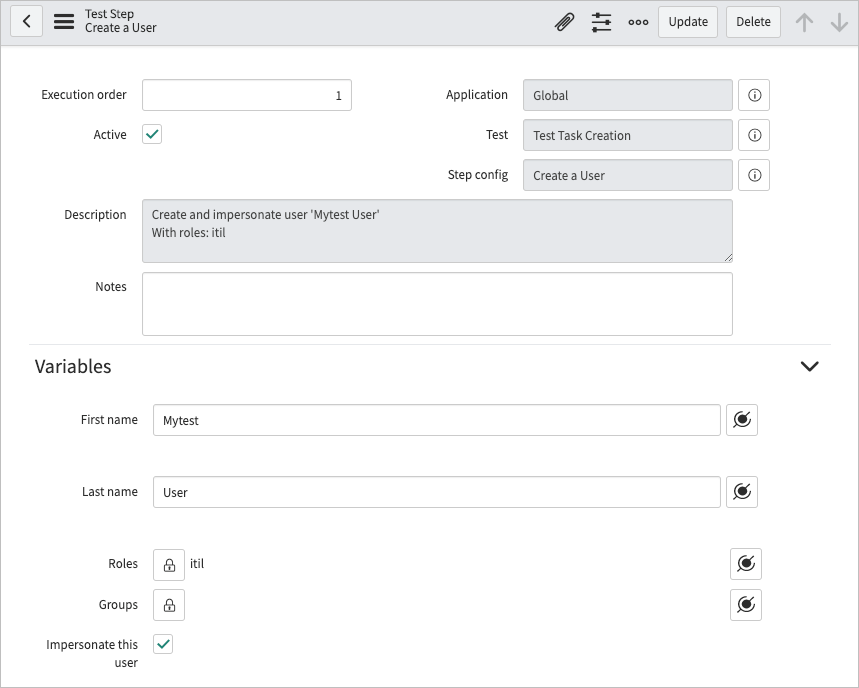 ATF Variables | ServiceNow Developers
