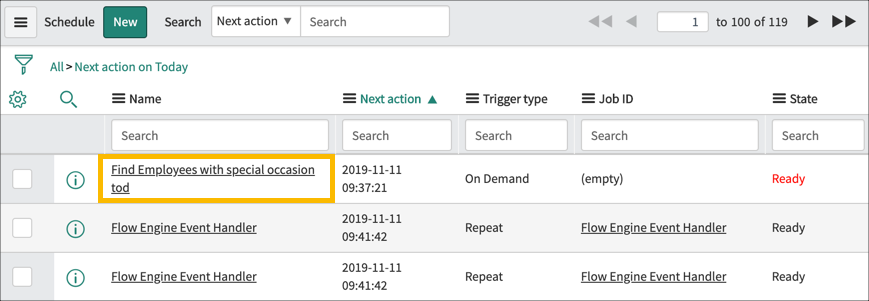 What is on the Schedule? | ServiceNow Developers