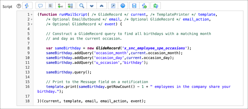Notification Email Scripts | ServiceNow Developers