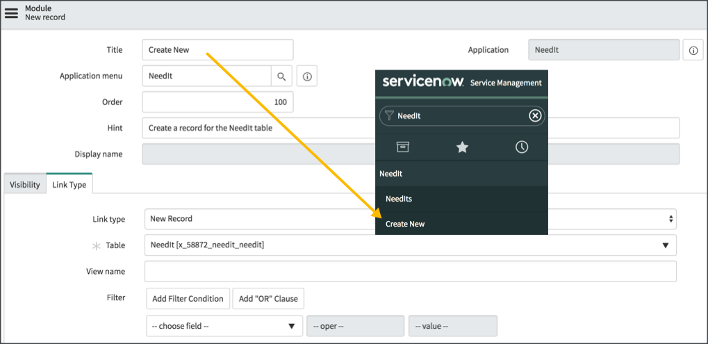 Creating and Configuring Modules | ServiceNow Developers