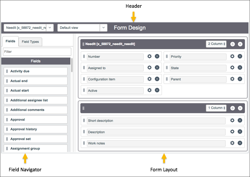 Form Designer | ServiceNow Developers