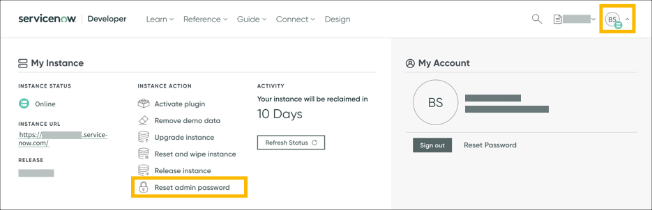 Managing Your PDI | ServiceNow Developers