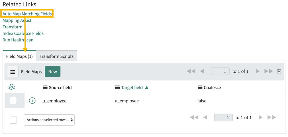 Create a Transform Map | ServiceNow Developers