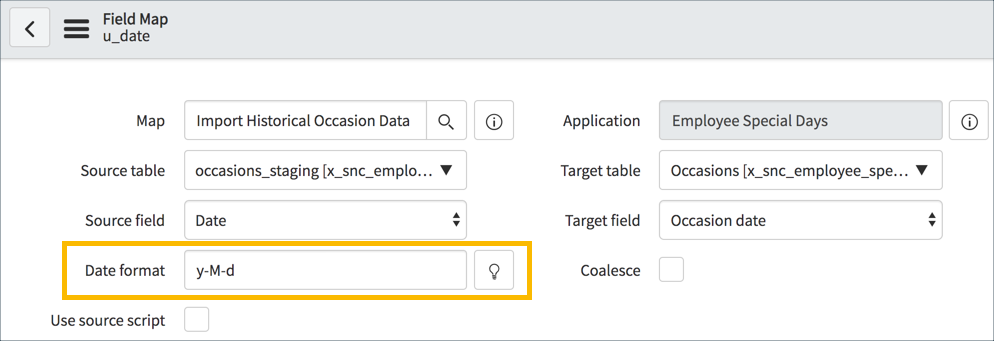 Import a Date Field | ServiceNow Developers