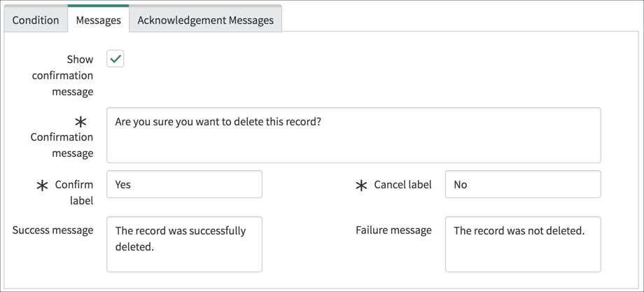 Exercise: Actions | ServiceNow Developers