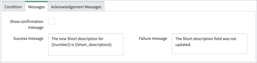 Exercise: Actions | ServiceNow Developers