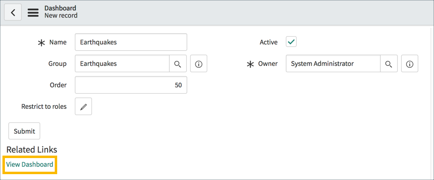 Creating Performance Analytics Dashboards | ServiceNow Developers