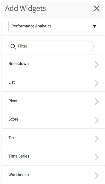 Adding Performance Analytics Dashboard Widgets | ServiceNow Developers