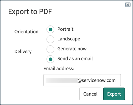 Report PDFs | ServiceNow Developers