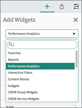 Adding Performance Analytics Dashboard Widgets | ServiceNow Developers