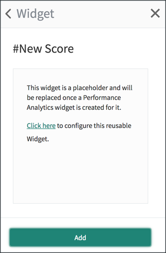 Adding Performance Analytics Dashboard Widgets | ServiceNow Developers