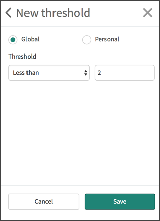 Creating, Editing, and Deleting Thresholds | ServiceNow Developers