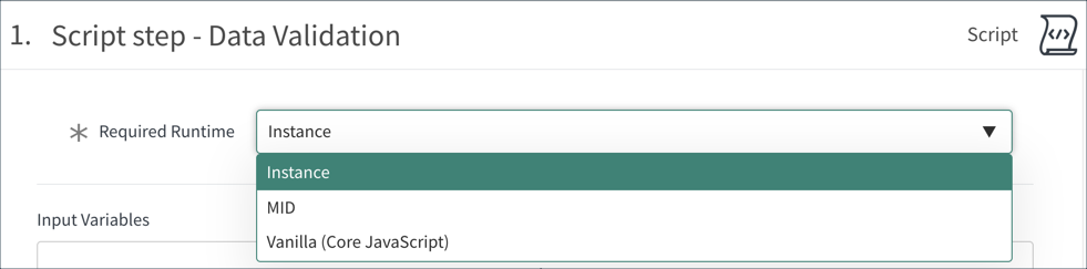 Action Preprocessing: Script Step | ServiceNow Developers