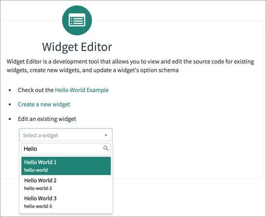 Exercise: Widget Editor Basics | ServiceNow Developers