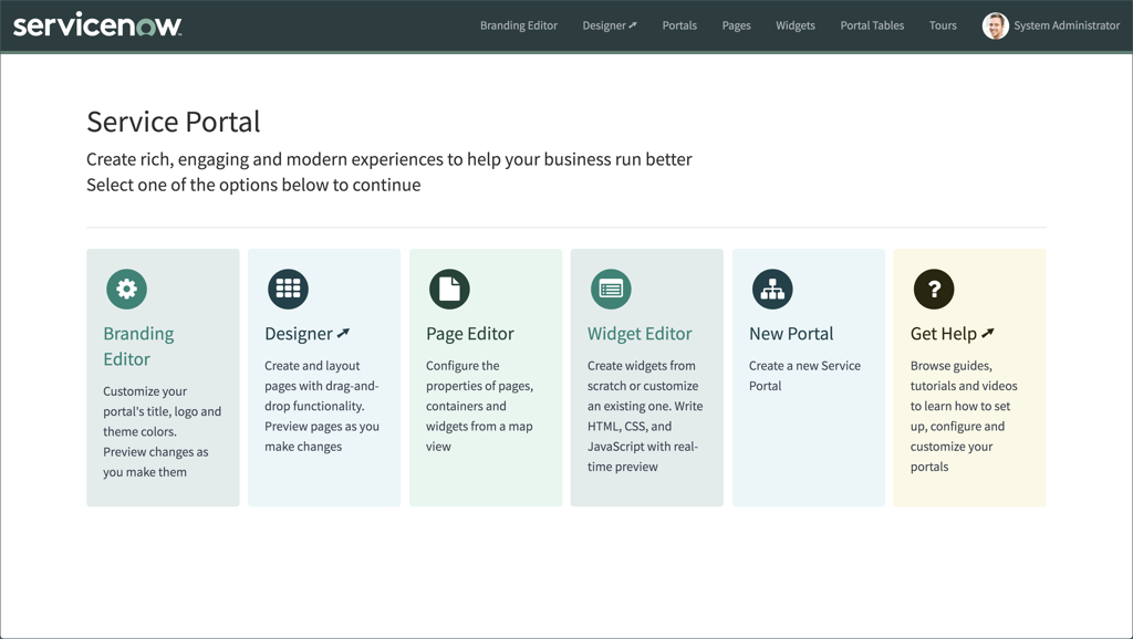 Service Portal Framework | ServiceNow Developers