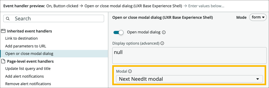 Exercise: Create a Custom Modal | ServiceNow Developers