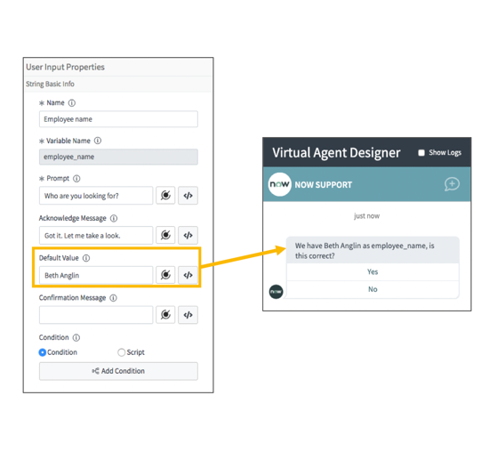 Getting User Input | ServiceNow Developers