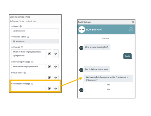 Getting User Input | ServiceNow Developers
