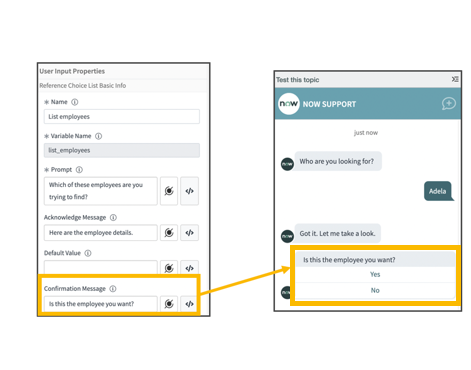 Getting User Input | ServiceNow Developers