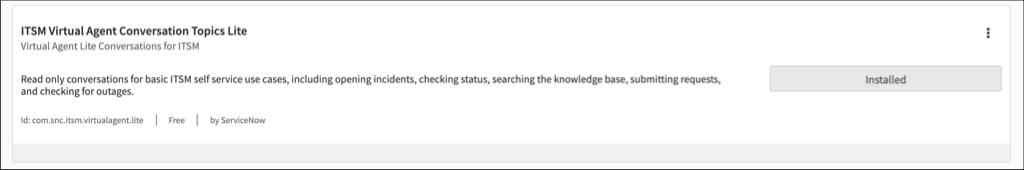 Activating Virtual Agent | ServiceNow Developers