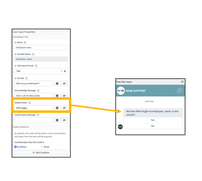 Getting User Input | ServiceNow Developers
