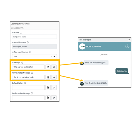 Getting User Input | ServiceNow Developers